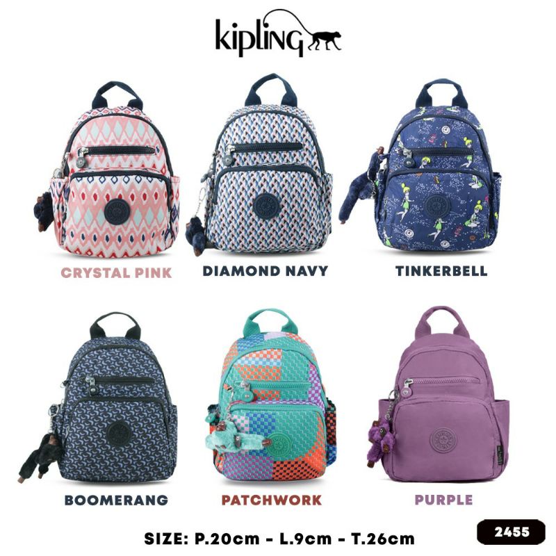 Jual TAS RANSEL WANITA MOTIF KIPLING 2455 IMPORT. | Shopee Indonesia