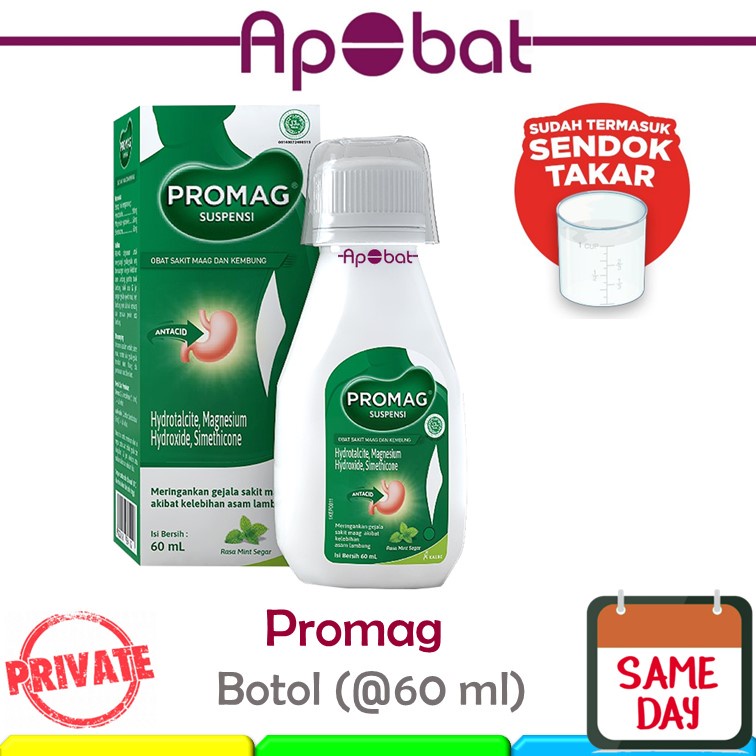 Jual - ApObat - Promag BOTOL 60 ML Cair Sirup Syrup Obat Maag Mag Magh ...