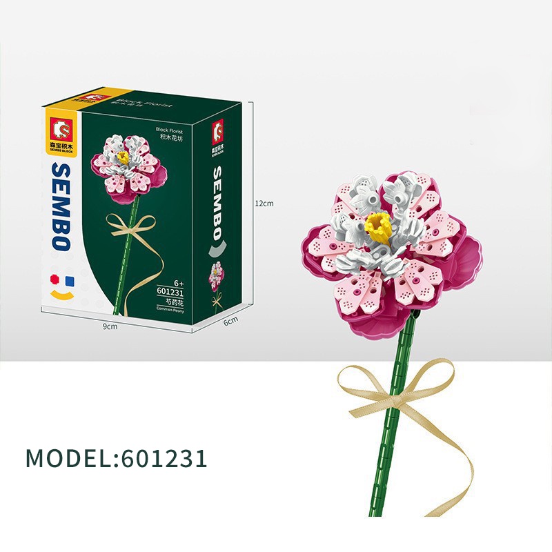 Jual SEMBO Nano Block Building Blocks Flowers DIY Bunga Mainan Balok ...