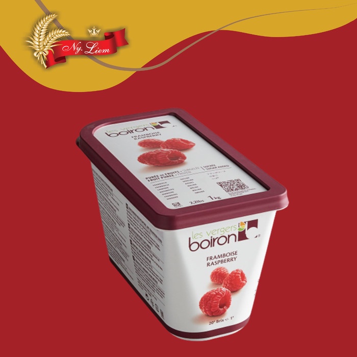 Jual BOIRON Fruit Puree Raspberry / Pure Buah Rasberi 1 kg (GOJEK/GRAB ...