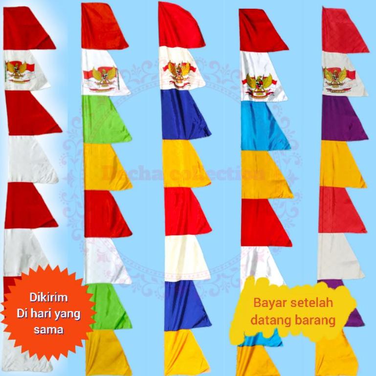 Jual COD?? BENDERA UMBUL UMBUL ZIGZAG GERGAJI GARUDA 8 KOTAK 49 | Shopee Indonesia