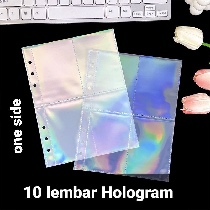 Jual ( 10 lembar ) A5 Binder Sleeve ONE SIDE Clear Tebal PC Photocard ...