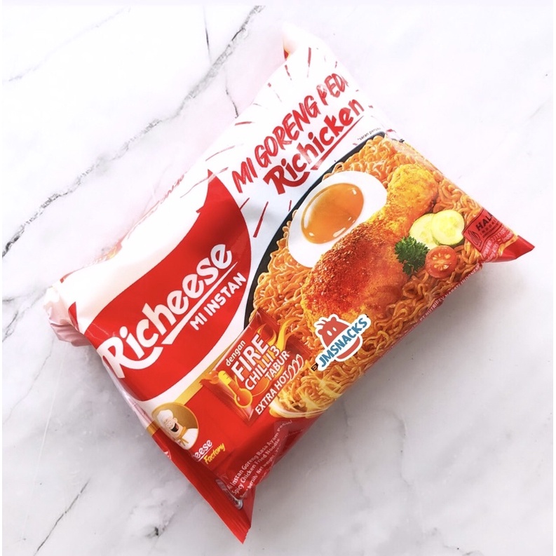 Jual [PROMO!!] Richeese Mie Goreng Keju 74gr - mie instant viral nikmat ...