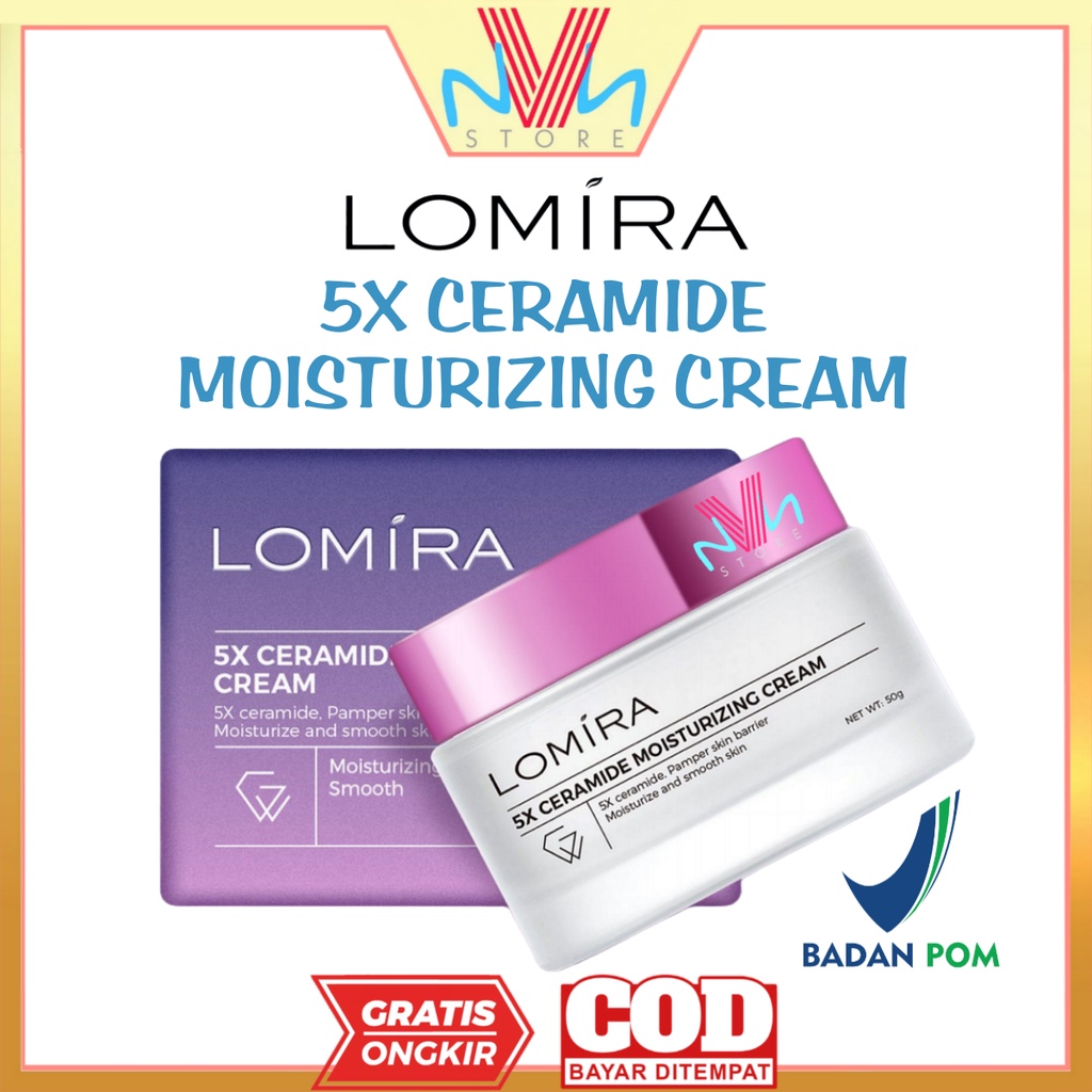 Jual LOMIRA 5X CERAMIDE MOISTURIZING CREAM - KRIM PELEMBAB LOMIRA MURAH ...