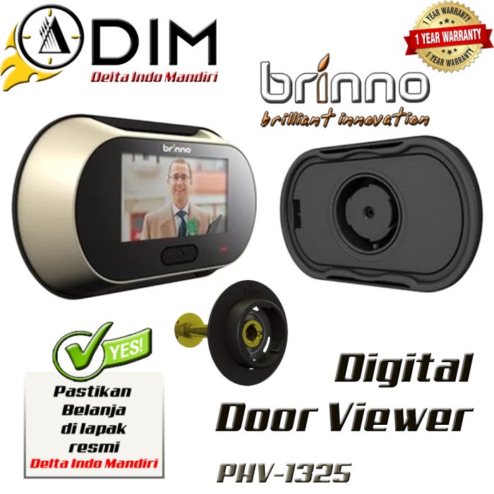 Jual Gert Door View / Viewer Camera Brinno Phv 1325 Lubang Intip Pintu ...