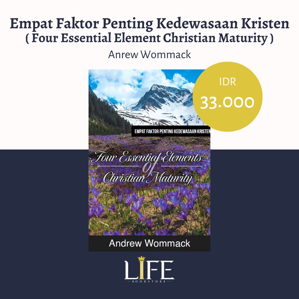 Jual Empat Faktor Penting Kedewasaan Kristen | Shopee Indonesia
