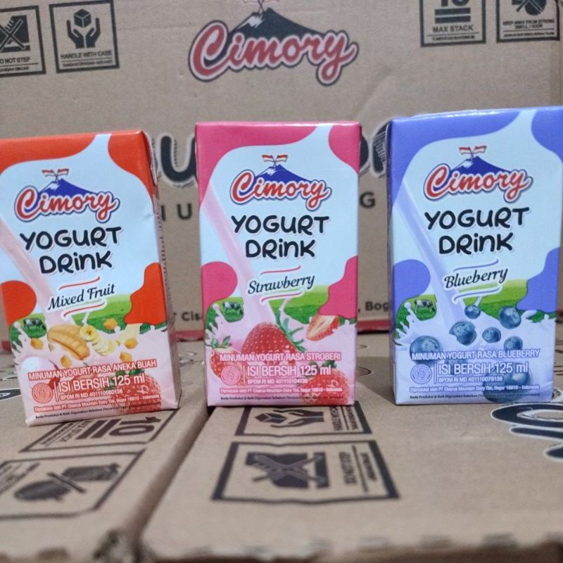 Jual CIMORY YOGURT DRINK KOTAK 125 ml 125ml | Shopee Indonesia