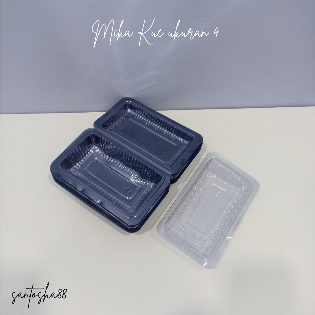 Jual Mika Kue 4 Bening / Mika Plastik / Mike Kue isi 100pcs | Shopee ...