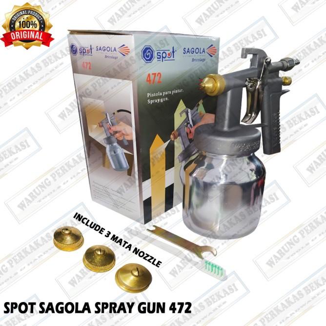 Jual Sagola 472 Spray Gun Alat Semprot Cat Tabung Bawah Full Set 3Pc ...