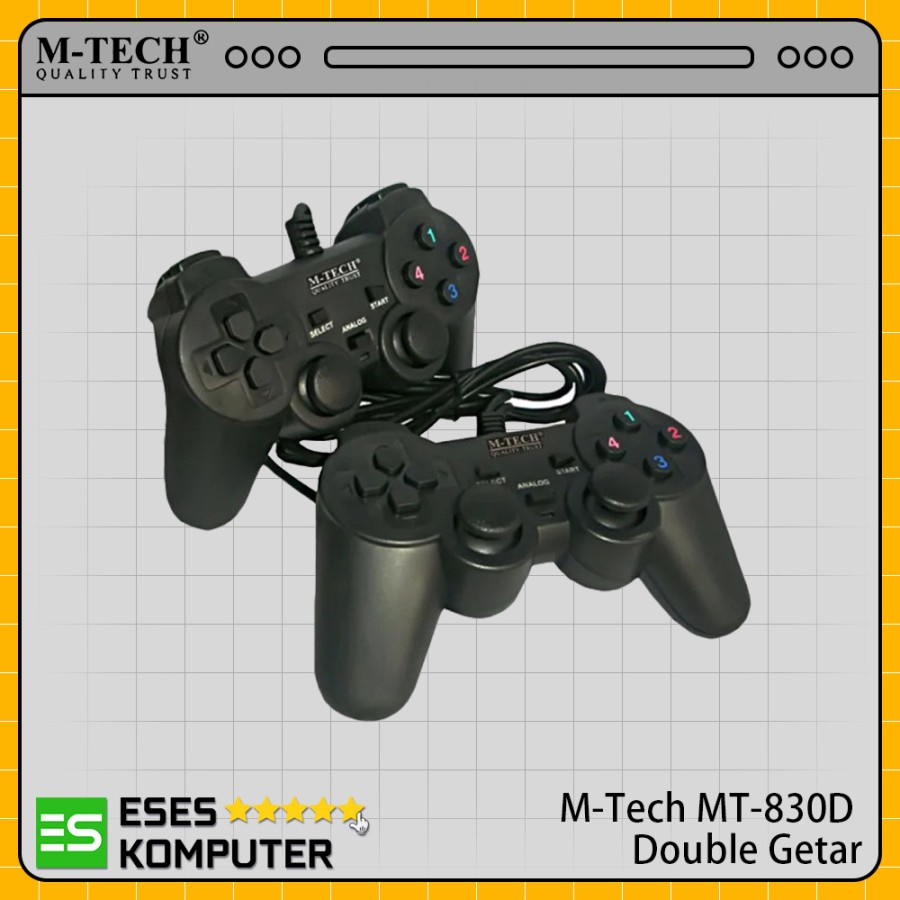 Jual Gamepad MTECH M-TECH Double USB 2.0 - Gaming - Joystick - Stick PS ...