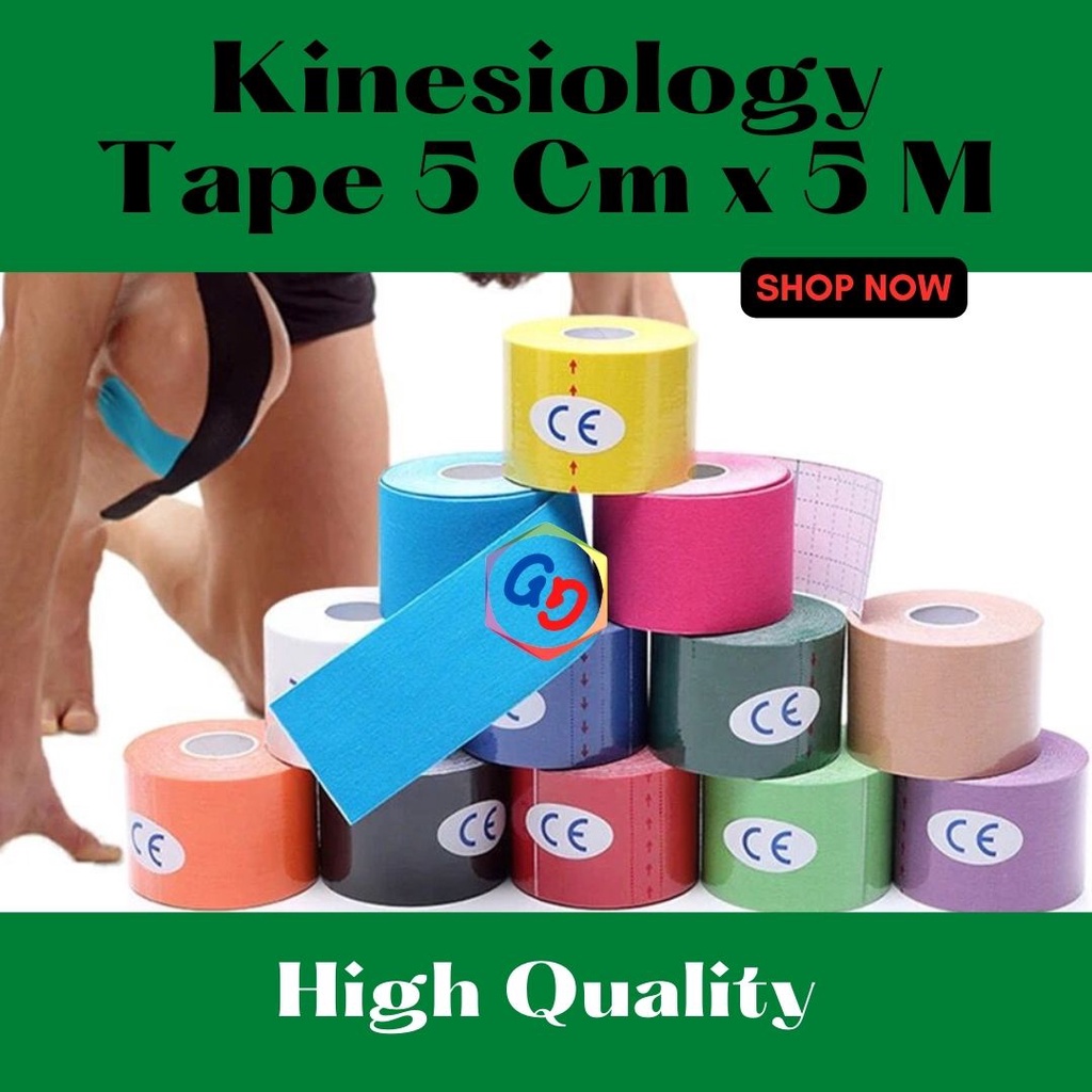 Jual Kinesiology Tape 5 Cm x 5 M / Kinesio Tapping / Tapping Lentur | Shopee Indonesia
