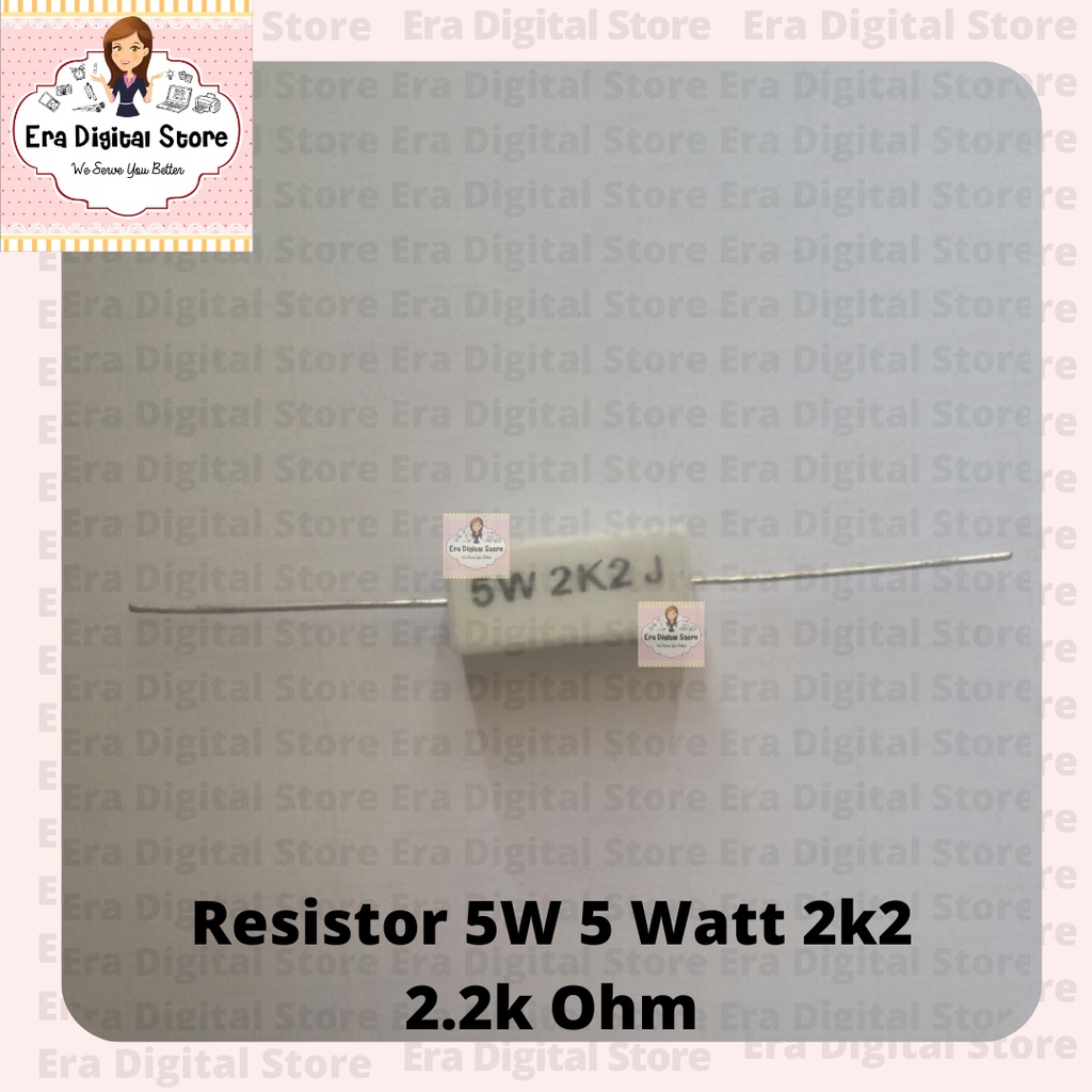 Jual Resistor 5W 5 Watt 2k2 2.2k Ohm | Shopee Indonesia