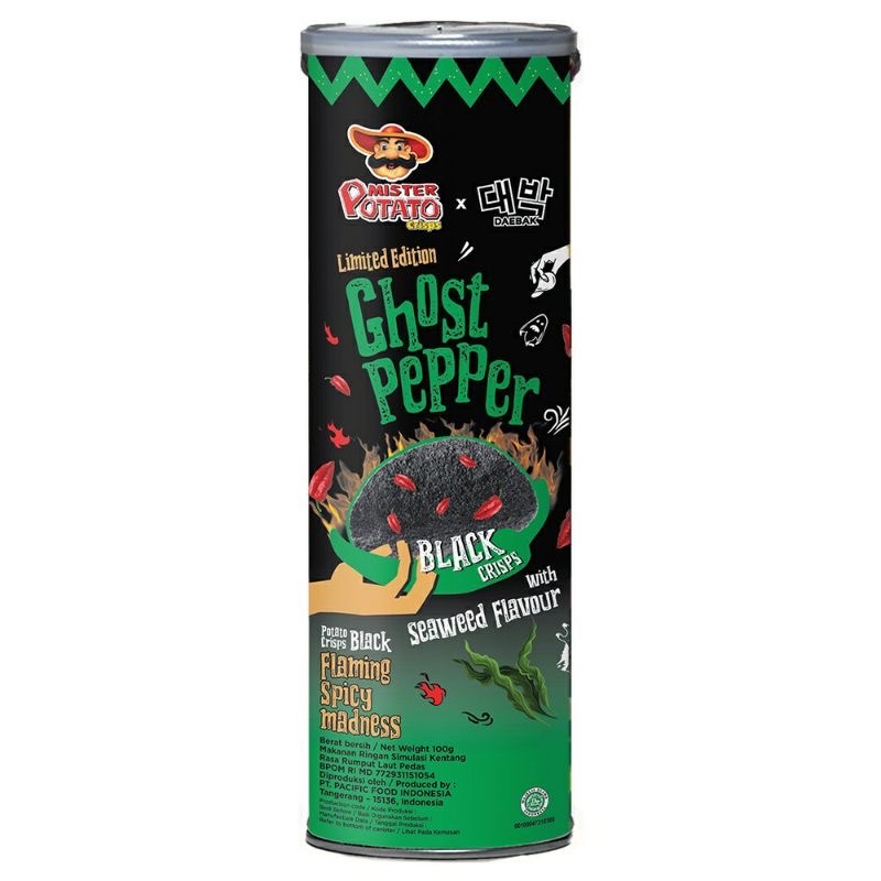 Jual Mister Potato Mamee Monster Potato Cripsp Ghost Pepper Seaweed 100 ...