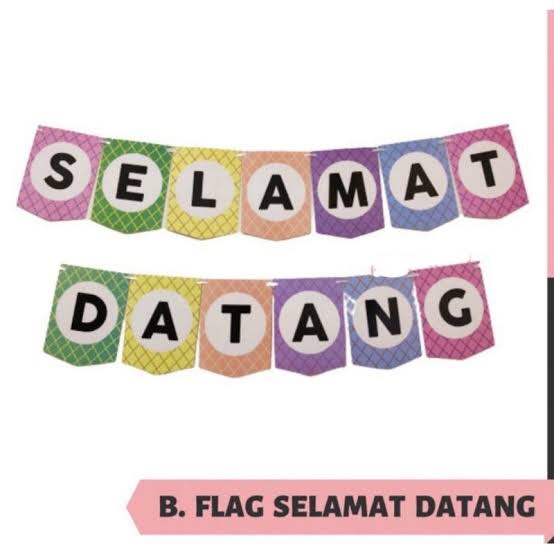 Jual BANNER SELAMAT DATANG / BENDERA SELAMAT DATANG / BUNTING FLAG ...