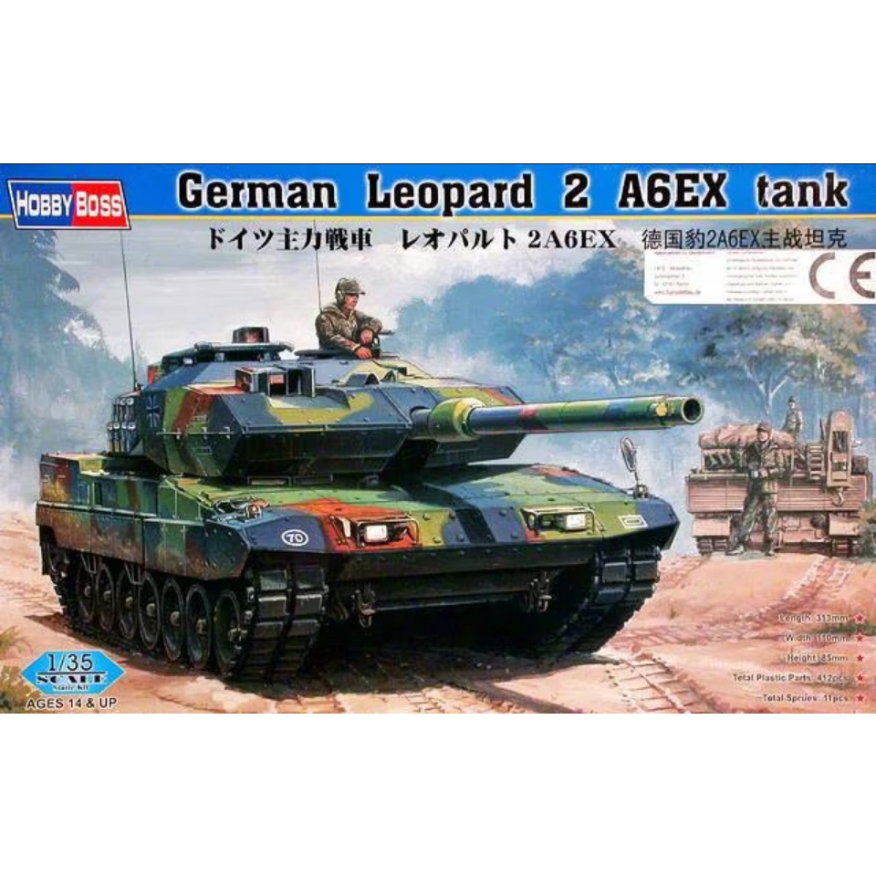 Jual Tank German Leopard 2A6EX Skala 1:35 Hobby Boss | Shopee Indonesia