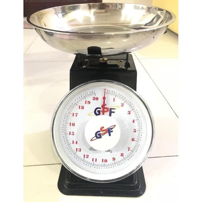 Jual Timbangan Jarum/Analog/Duduk/Mangkok/Laundry/Buah/Sayur GSF C.G 20kg | Shopee Indonesia