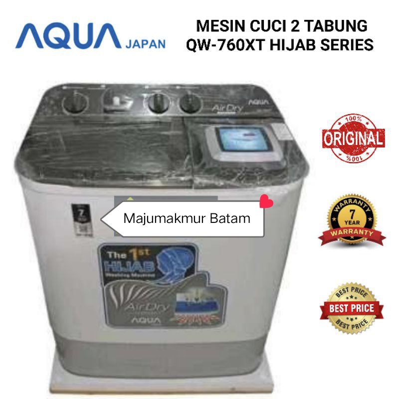 Jual MESIN CUCI AQUA 2 TABUNG 7KG QW-760XT GARANSI RESMI | Shopee Indonesia