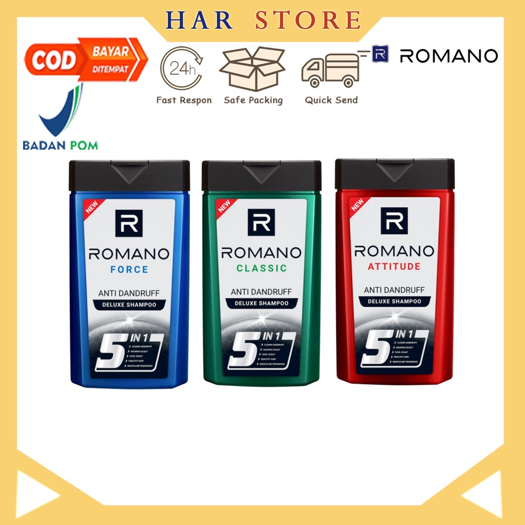 Jual Romano Shampoo Anti Dandruff 170 ml | Shopee Indonesia