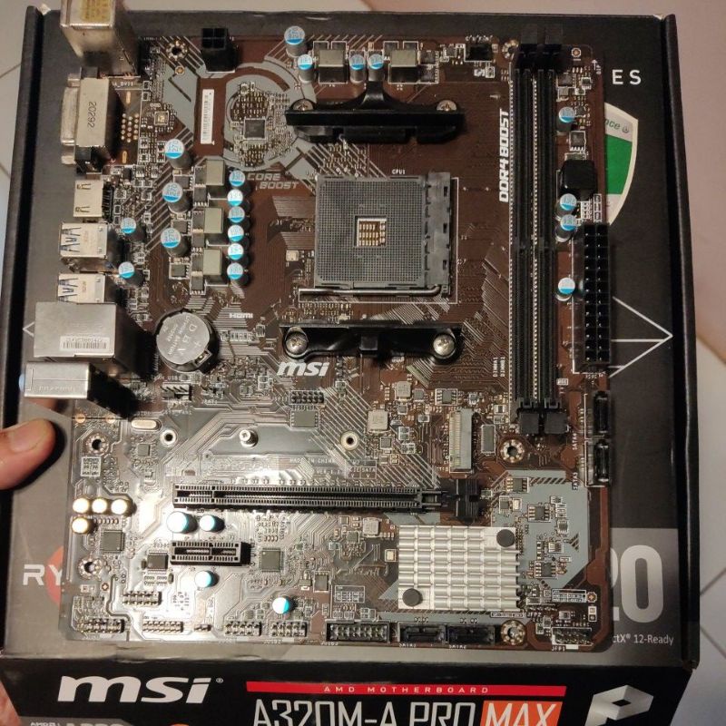 Jual motherboard am4 MSI A320M-A Pro Max | Shopee Indonesia