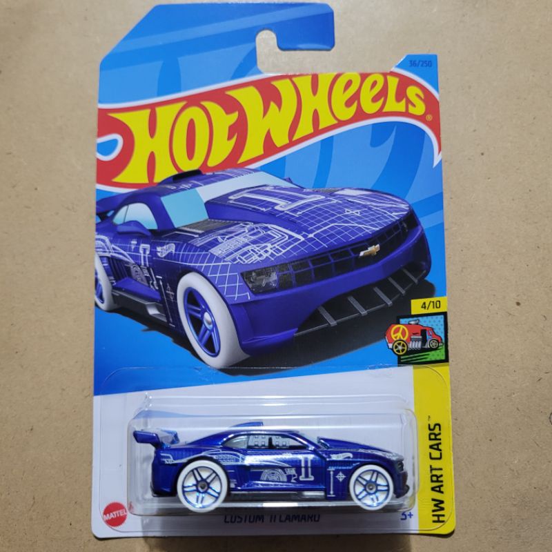 Jual Hot Wheels Custom 11 Camaro Hw Art Cars [ Blue ] Shopee Indonesia