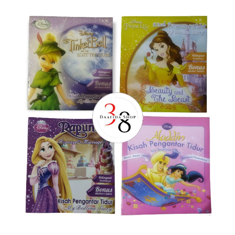 Jual Buku Cerita Disney Prinsess Pengantar Tidur seri Rapunzel/Beauty ...