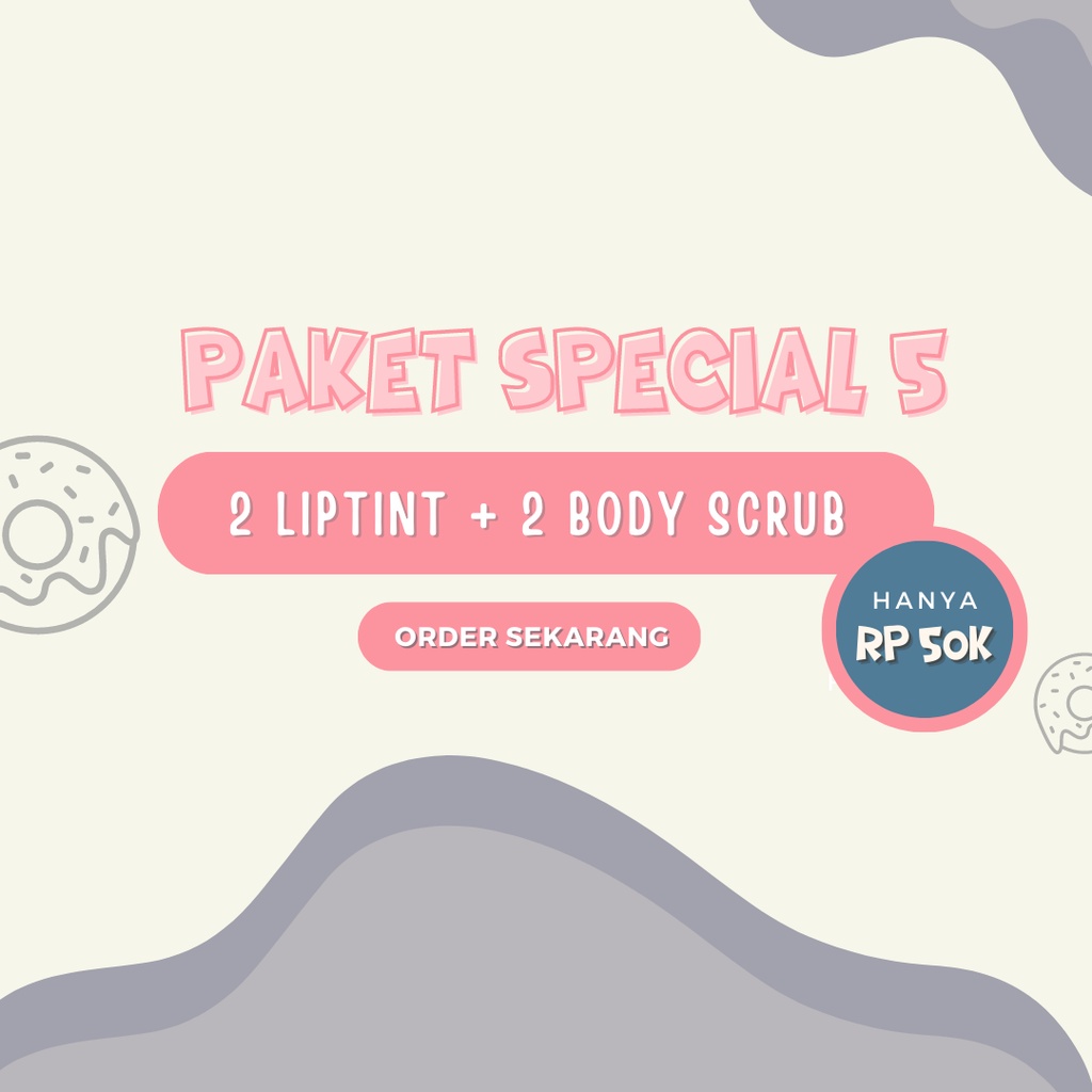 Jual Paket Special Be Kyau 5 (2 Liptint + 2 Body Scrub) | Shopee Indonesia