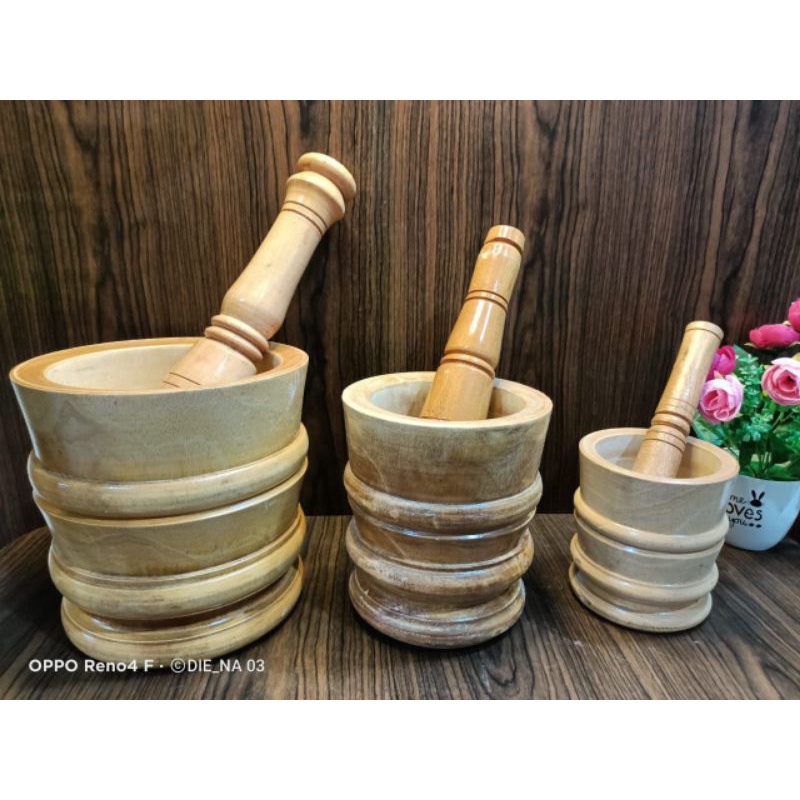 Jual Lumpang kayu/LUMPANG KAYU + ALU | Shopee Indonesia