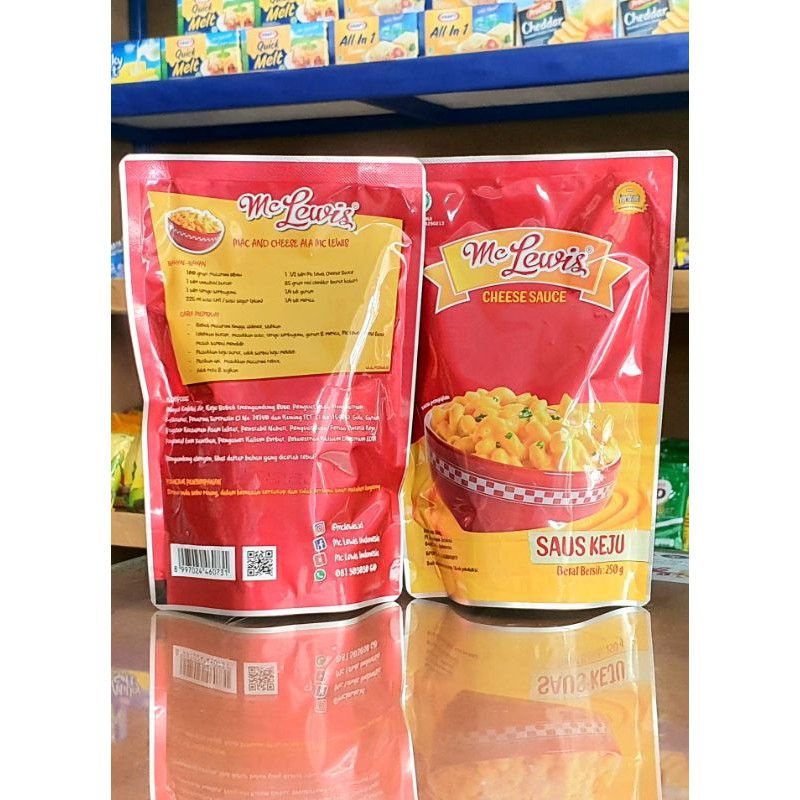 Jual Saus Keju Mc Lewis 250gr/Cheese Sauce Mc Lewis/Saus Keju Enak ...