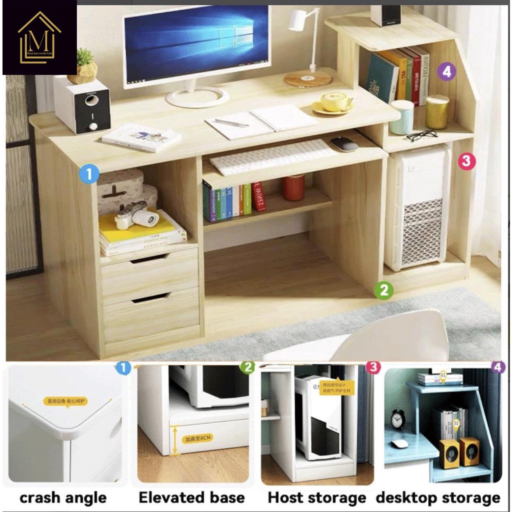 Jual Meja BelajarDengan Keyboard Meja Belajar Rumah Meja Komputer Kayu ...