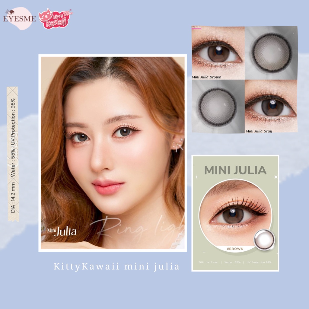 Jual COD[ ]EYESME Softlens KittyKawaii Mini Julia | Shopee Indonesia