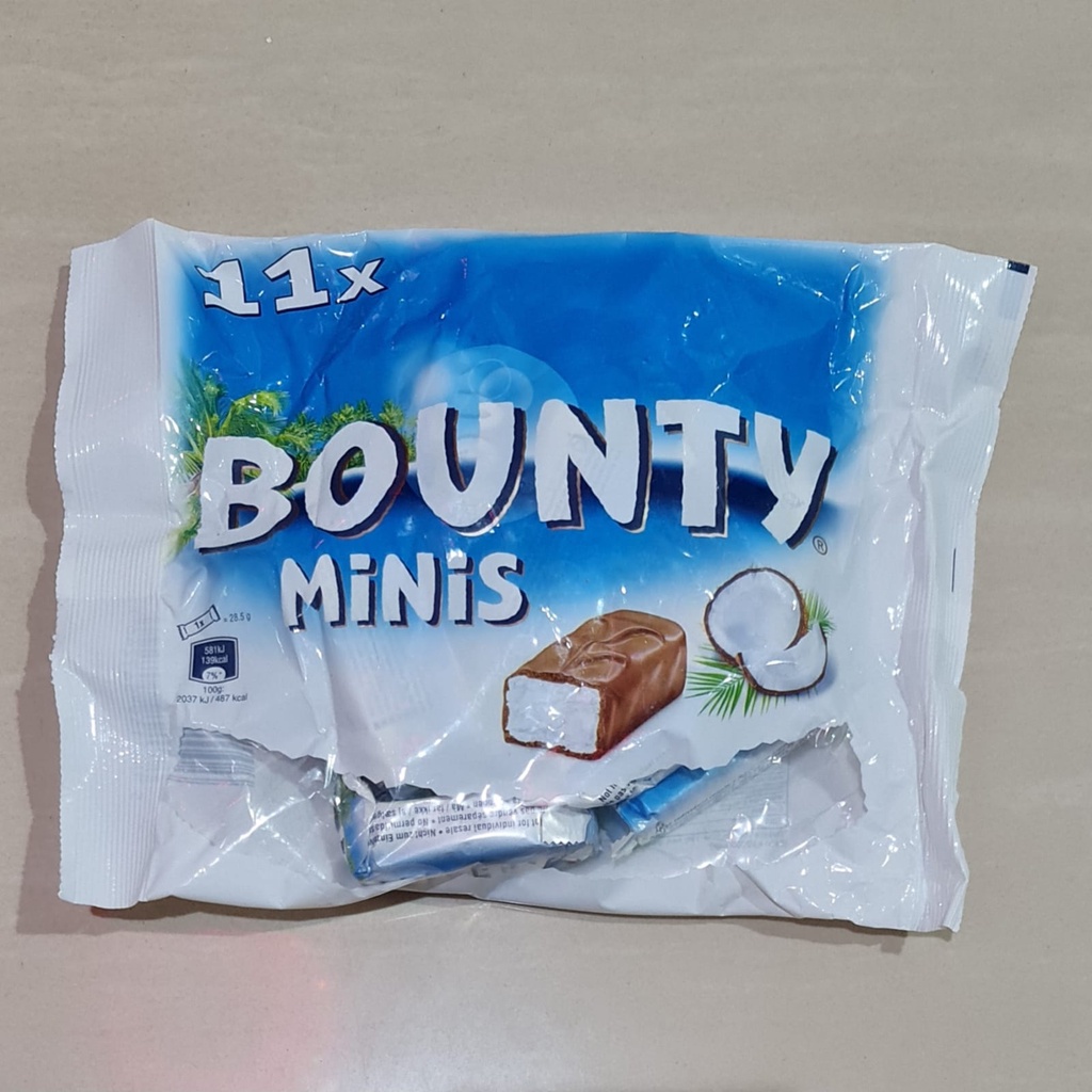 Jual Bounty Minis Travel Edition Coconut Covered In Milk Chocolate 333 ...