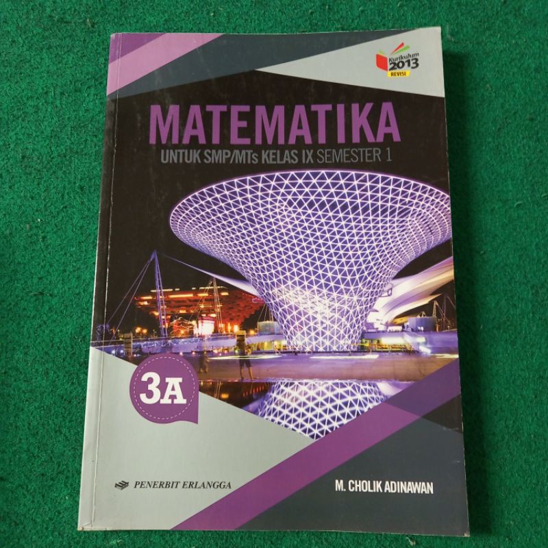 Jual Buku Matematika 3A Kls IX Erlangga K.2013 Revisi (Baru) | Shopee ...