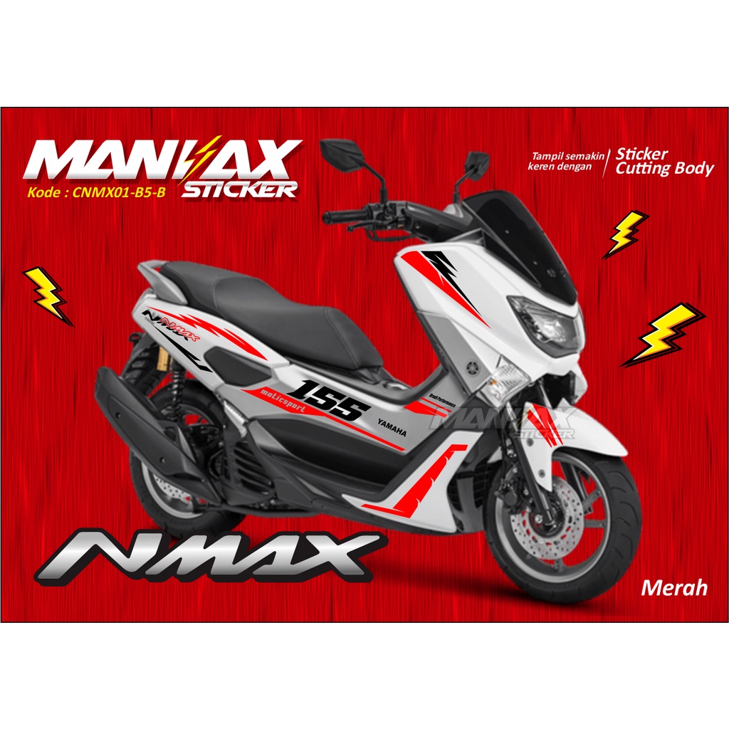Jual Stiker Cutting NMAX 155 Old Tahun 2017-2018 Putih - List Cutting ...