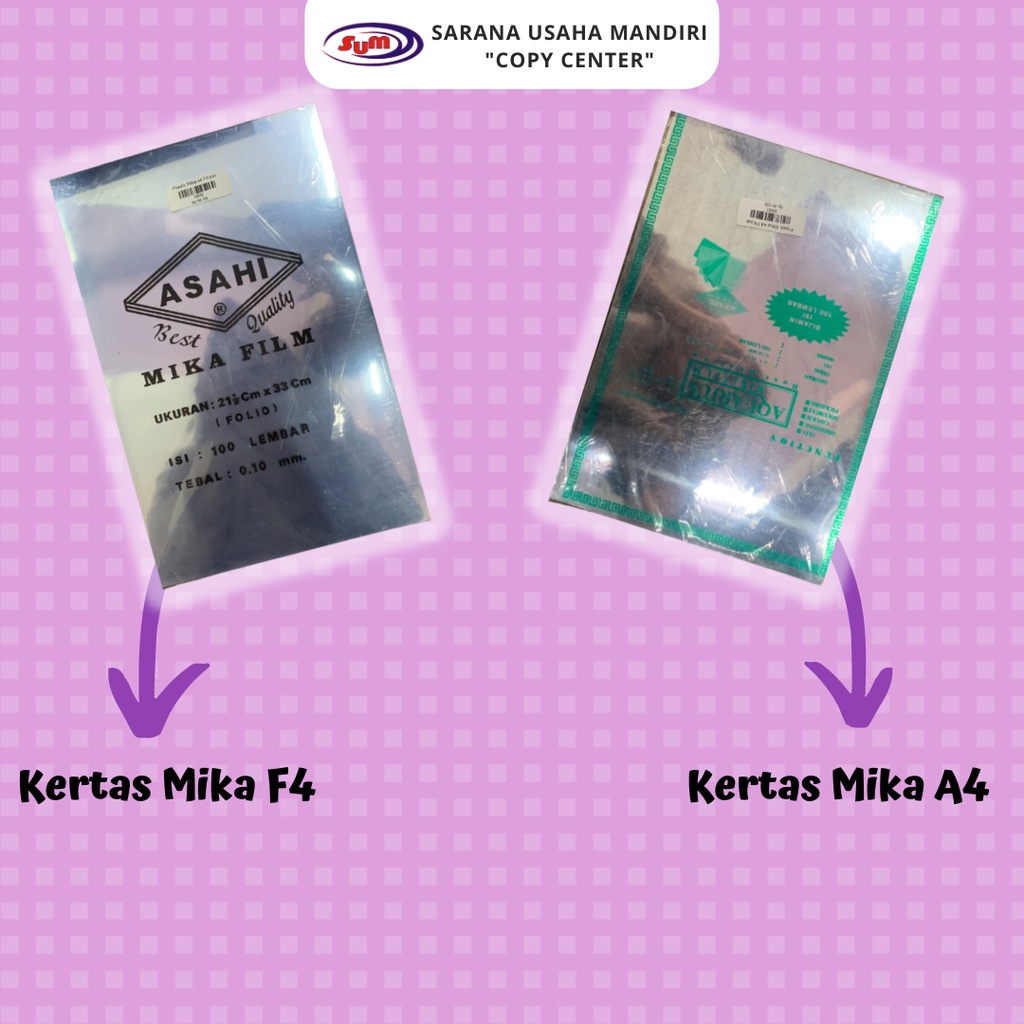 Jual PLASTIK MIKA BENING JILID F4/A4 0.10 MM MIKA FILM | Shopee Indonesia