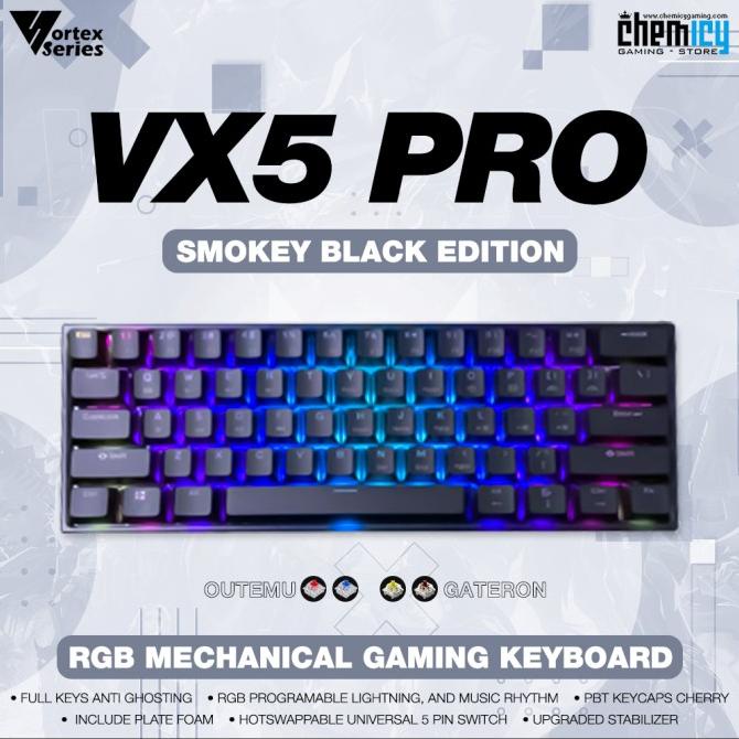 Jual Vortex Series VX5 Pro Smokey RGB Hotswap Mechanical Gaming ...