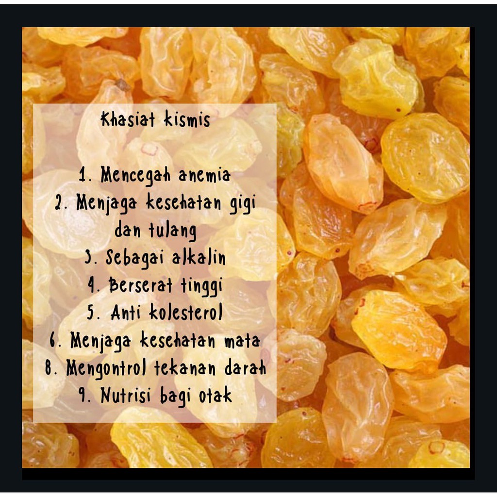 Jual Kismis Raisin 1Kg Jumbo Golden King FRESH Asam Manis India Kuning ...