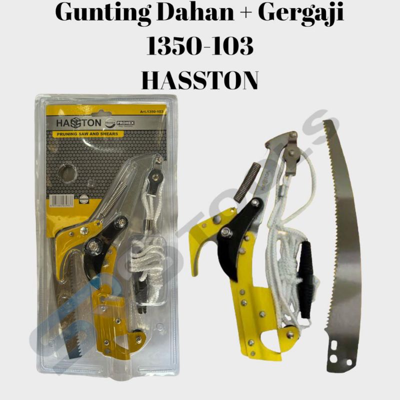 Jual HASSTON 1350-103 Gunting Dahan Tali Tarik Multifungsi Gergaji Kopi Tree Pruner | Shopee ...