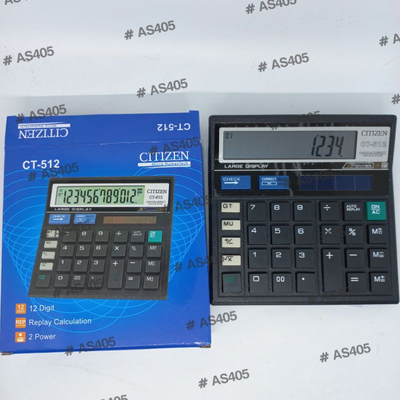 Jual Kalkulator / Calculator Check Dagang Meja Digital CITIZEN CT-512 ...