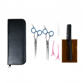 Jual Peralatan Set Gunting Rambut Salon Profesional Black | Shopee ...