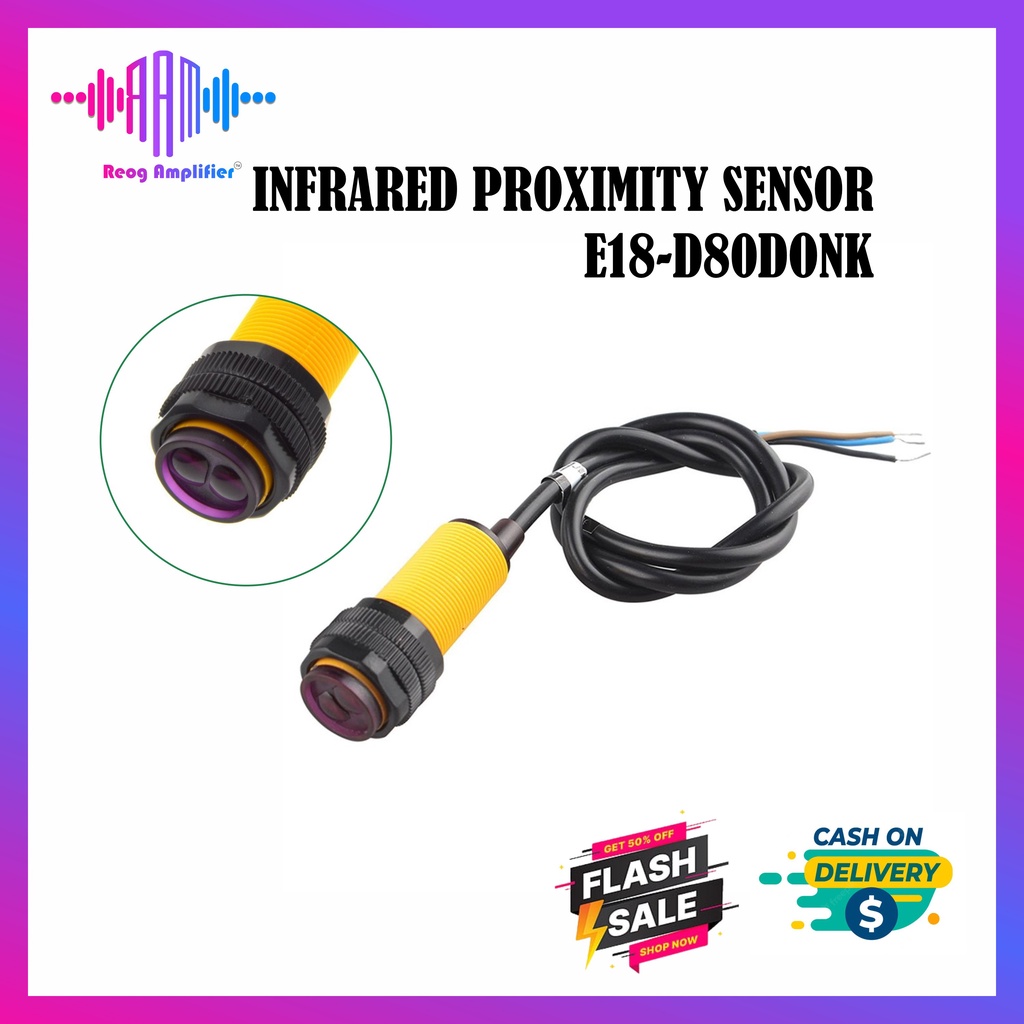 Jual Infrared Proximity Sensor E18-D80NK Adjustable Distance Switch 3 wire | Shopee Indonesia