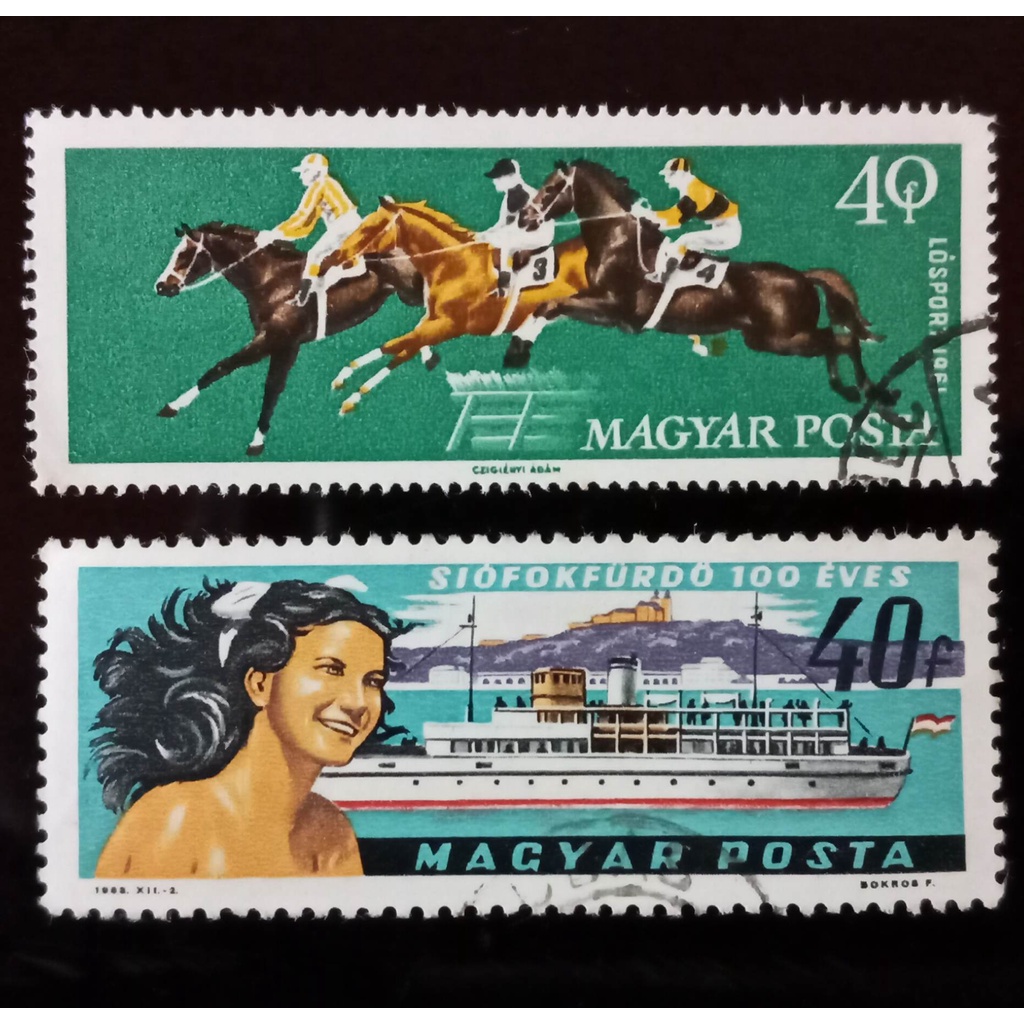 Jual Perangko Magyar Posta/ Hungary/ Hongaria/ Hungaria 40f (2 Pcs ...