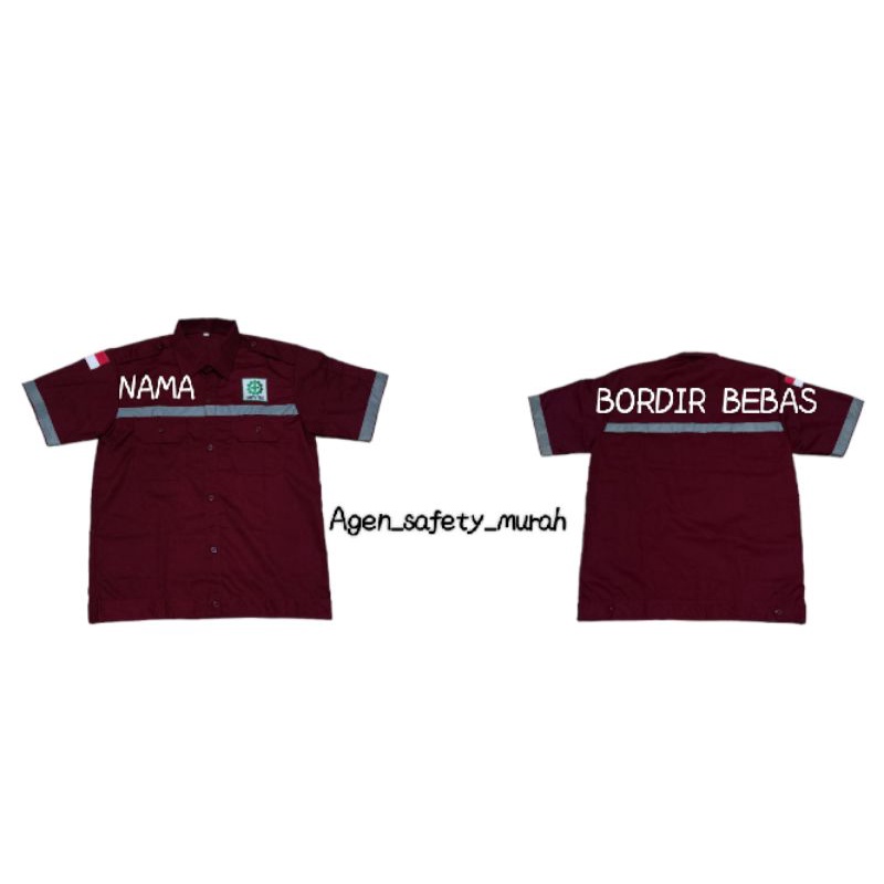 Jual Baju kerja seragam wearepack lengan pendek Custom Bordil American ...