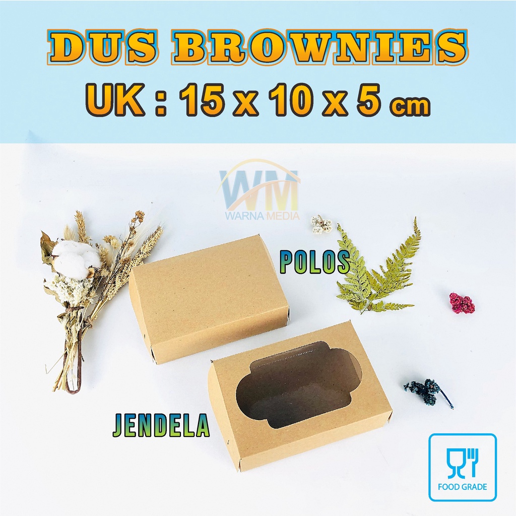 Jual Dus Box Brownies 15x10x5 / Dus Bolen Pisang 18x10x5 / Kotak ...