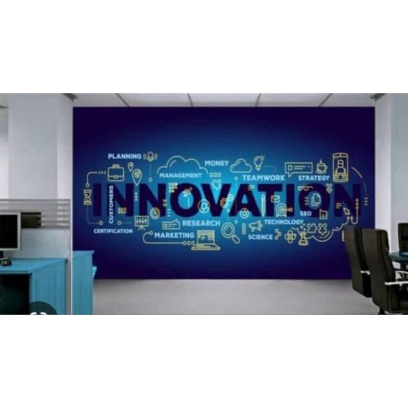 Jual Wallpaper Dinding INNOVATION Kantor | Wallpaper CUSTOM | Shopee ...