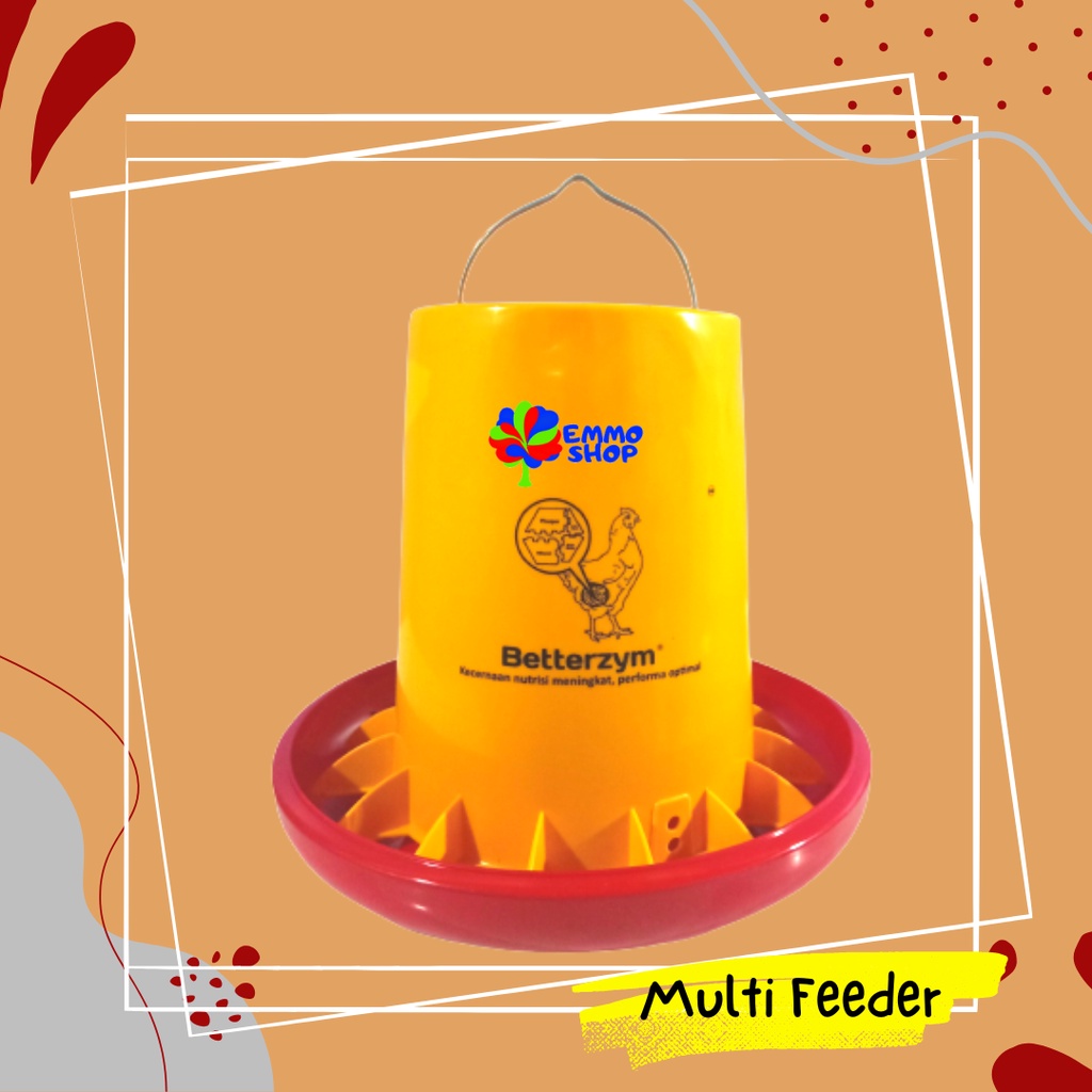 Jual Multifeeder Tempat Pakan Ayam Medion 5Kg / Multi Feeder Set | Shopee Indonesia