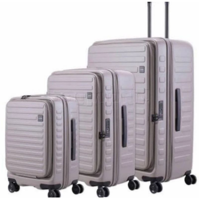 Jual Koper Lojel Cubo Hardcase Satu Sett Size Small+Medium+Large - Grey ...