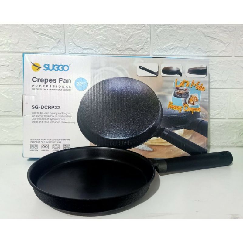 Jual Crepes Pan Sugo 22cm Crape Maker Teflon/Loyang Kulit Lumpia ...