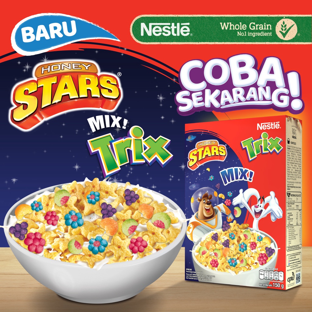 Jual Nestle HONEY STARS MIX TRIX Cereal 150gr – Sereal | Shopee Indonesia
