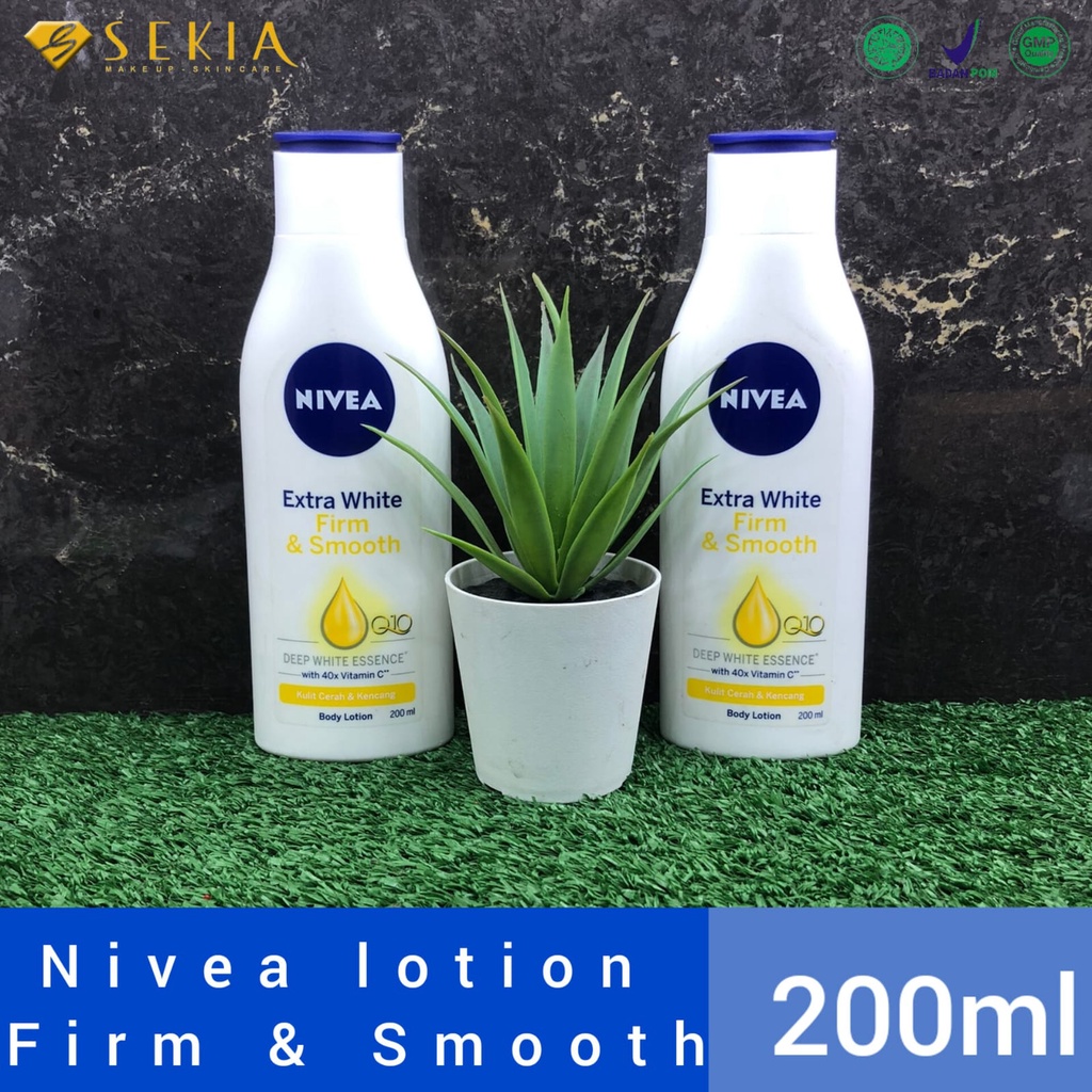Jual NIVEA Extra White Firm & Smooth Lotion 200 ml / Nivea Body Lotion ...
