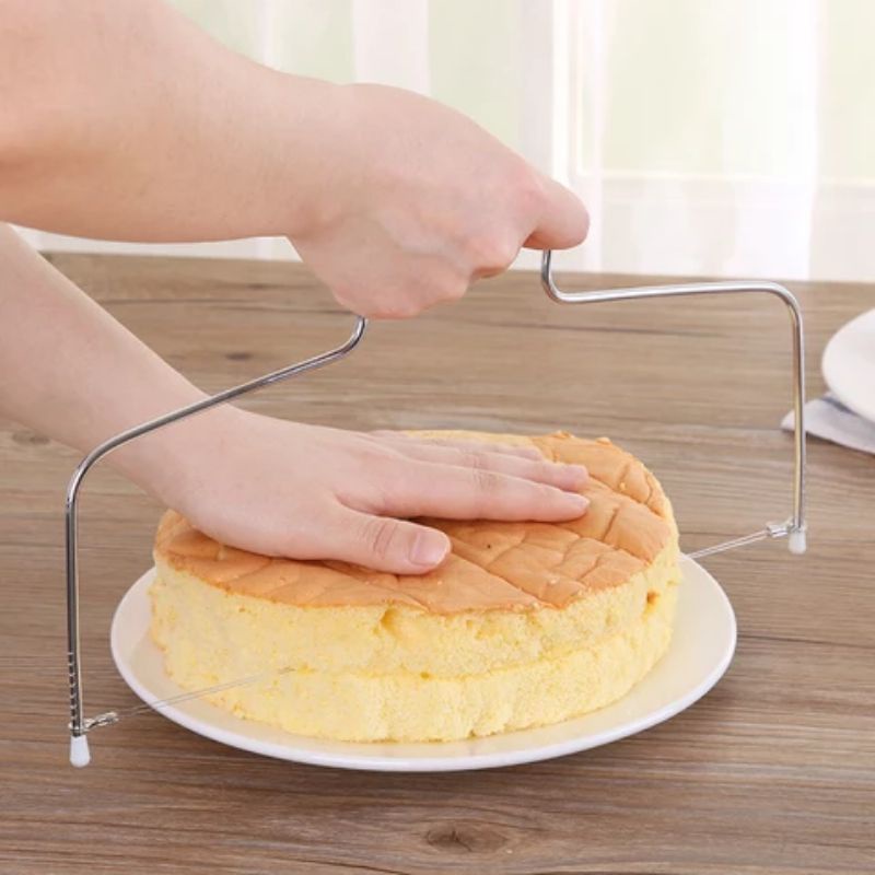 Jual CAKE SLICER CAKE ADJUSTABLE WIRE PEMOTONG CAKE LAYER | Shopee ...